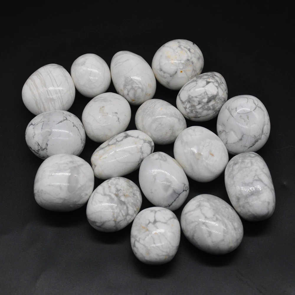 1/2LB White Howlite Turquoise Natural Tumbled Stones Bulk Healing ...