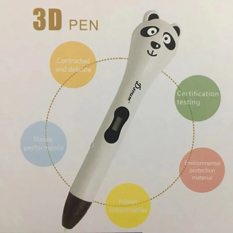 Impresora 3D de alta temperatura para niños, Kit de bricolaje, bolígrafo de impresión 3D, regalo ...