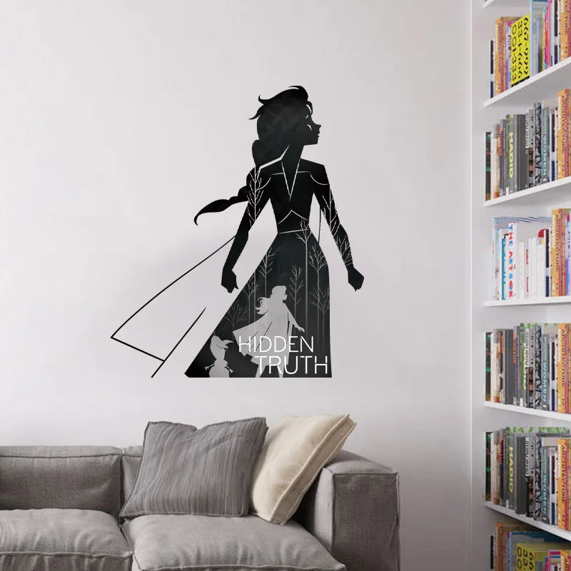Black Frozen Anna Silhouette