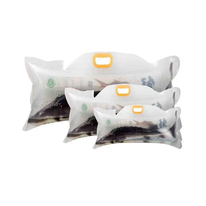 4pcs Portable Live Fish Packing Bags Oxygen Filling Bag Seafood Carry ...