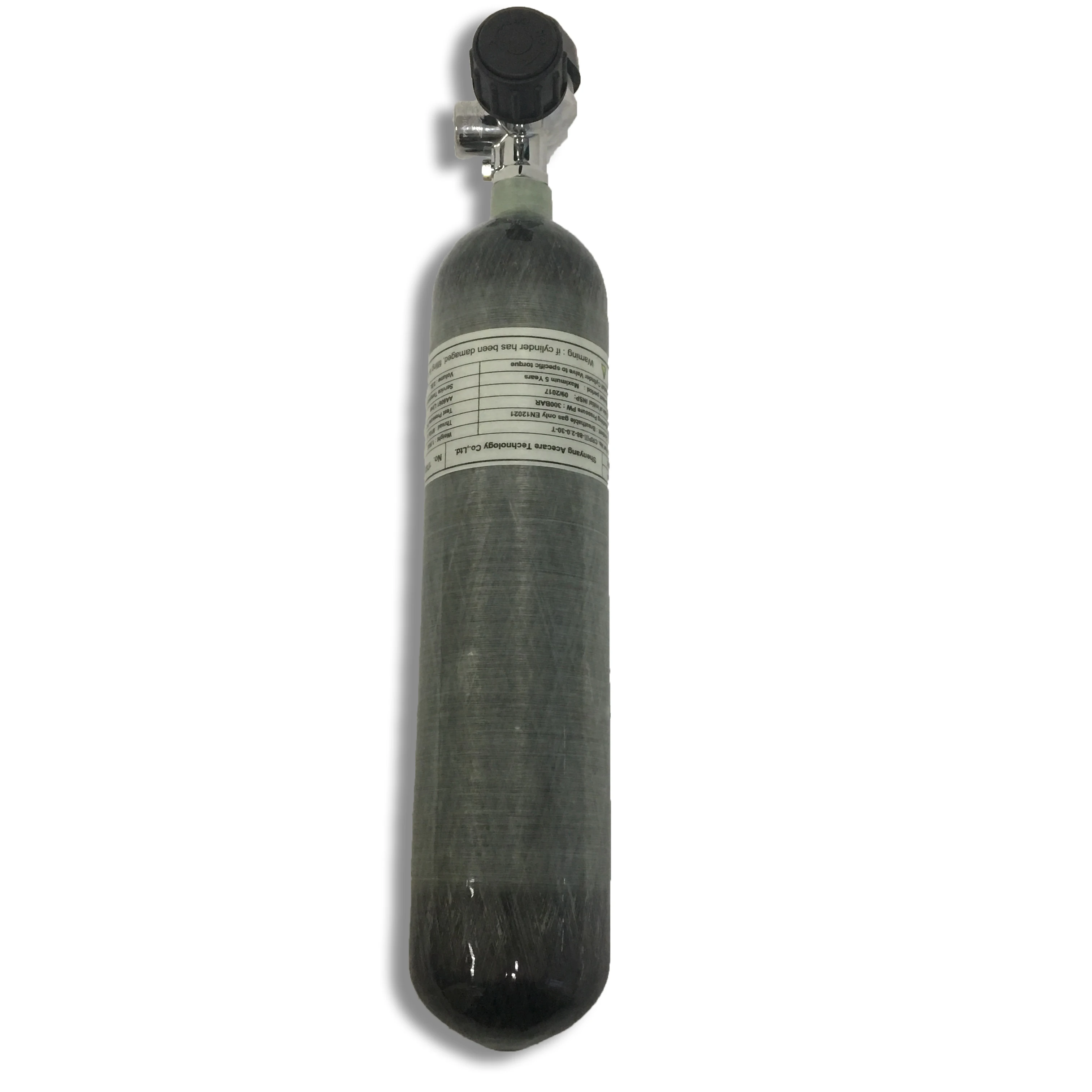 Paintball Air Cylinder Acecare 2L 4500 PSI - CE Approved Carbon Fiber ...