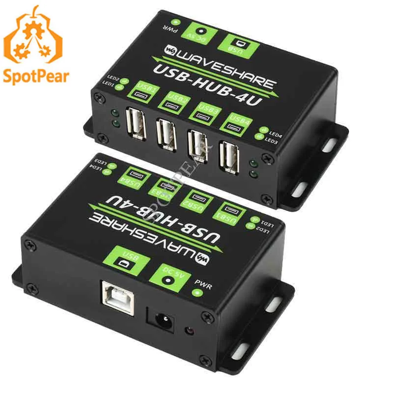 Raspberry-Pi-HUB-Industrial-de-4-canales-adaptador-USB-2-0 ...