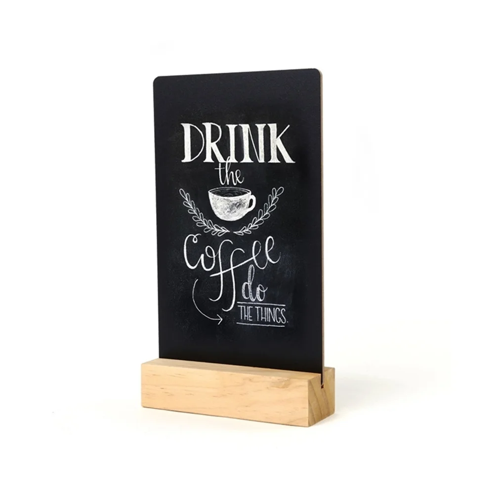 Mini Blackboard Message Stand Menu Stand Price Display Rack Countertop ...