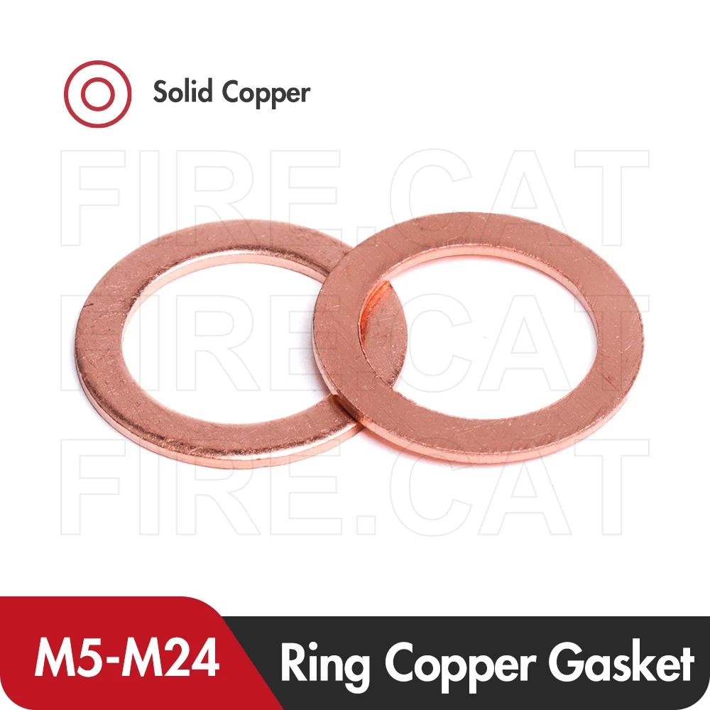 Sealing Ring Copper Flat Washer O Ring Gasket M5 M6 M8 M10 M12 M14 M16 ...