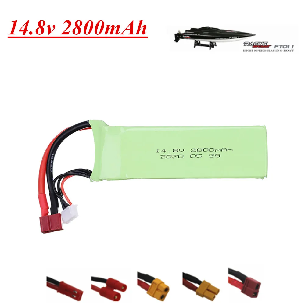 4s 14.8V 2800mah Lipo Battery 30C for FT010 FT011 RC boat RC Helicopter ...