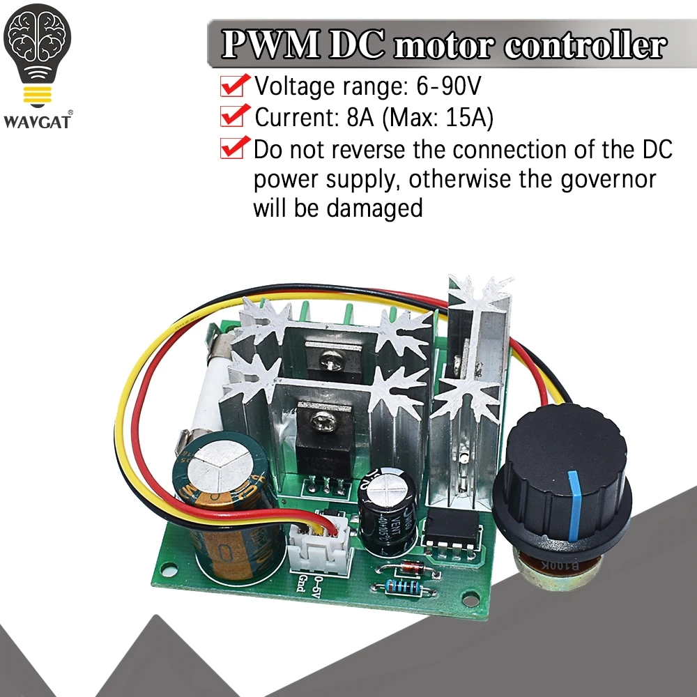 1000W-15A-Poleless-speed-adjusting-DC-motor-controller-general-DC-6V-to ...