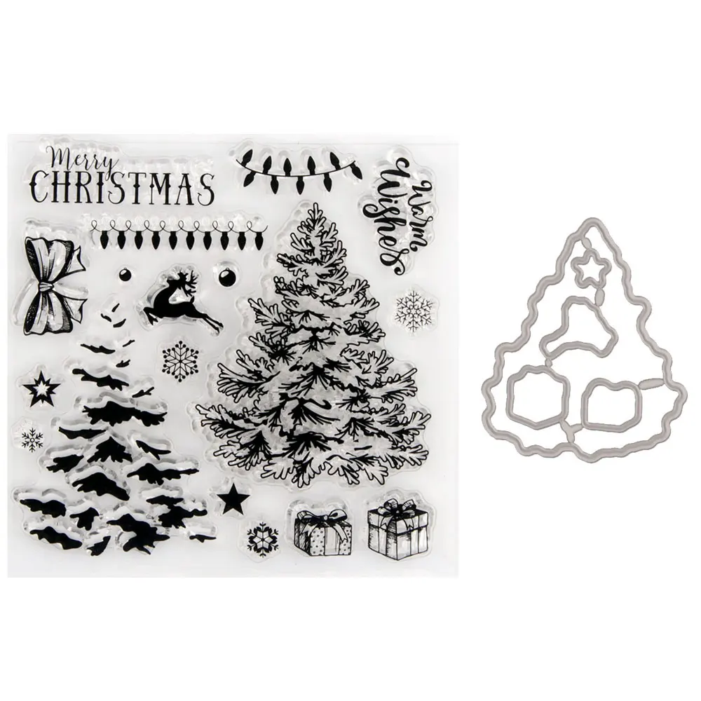 Christmas-Stamps-and-Dies-Tree-die-Stamp-Scrapbook-Paper-Transparent ...