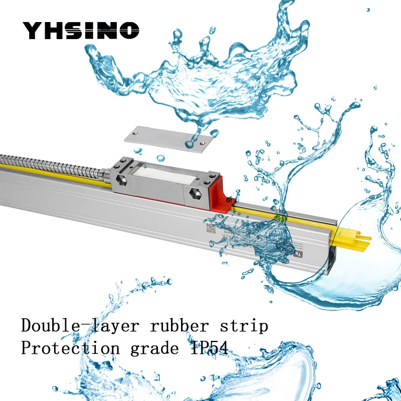 Lathe Mill Linear Encoder Set 5U 5V TTL YHSINO Optical Line Sclaes ...