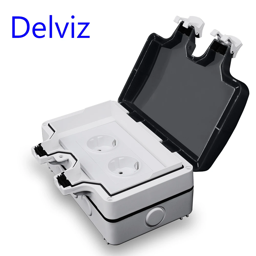 Delviz Ip66 Socket Protective Box,outdoor Installation Switch Dust ...
