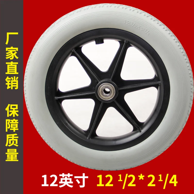 Acessórios para cadeira de rodas roda traseira 12 Polegada pneu do ...