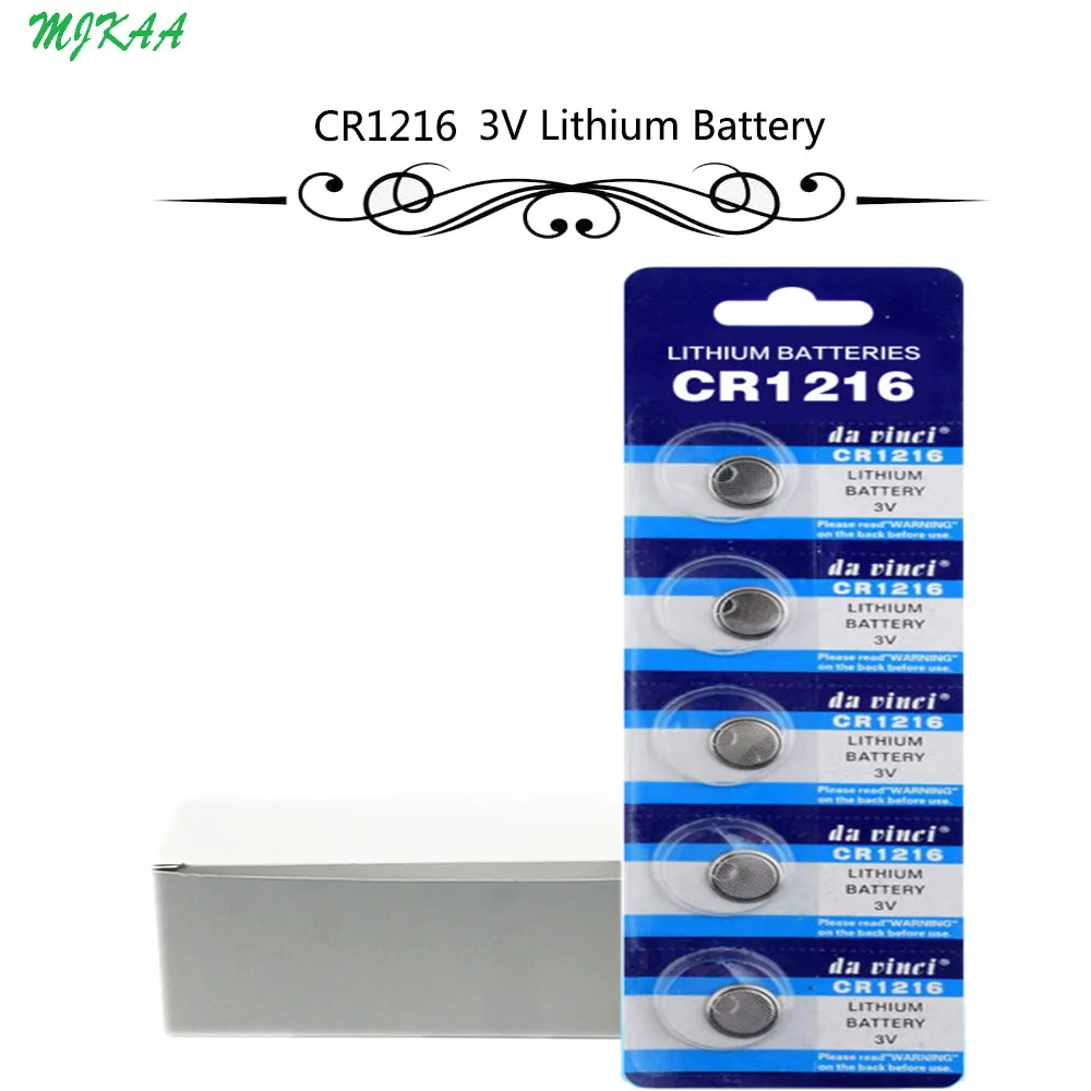 100Pcs-20Card-CR1216-Button-Batteries-DL1216-BR1216-Cell-Coin-Lithium ...