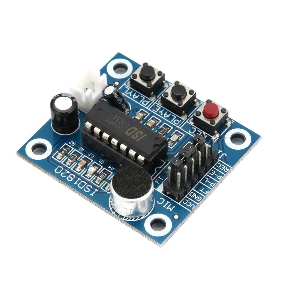 ISD1820 10s Mic Voice Sound Playback Board Recording Recorder Module ...