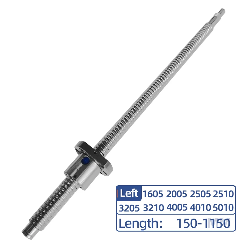 1PC-Left-Handed-Ball-Screw-1605-2005-2505-2510-3205-3210-4005-4010-5010 ...
