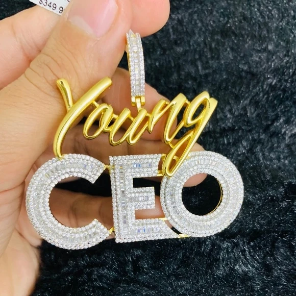 NEW Eagle CEO Bling Baguette Super Luxury Iced Out Pendant - munimoro ...