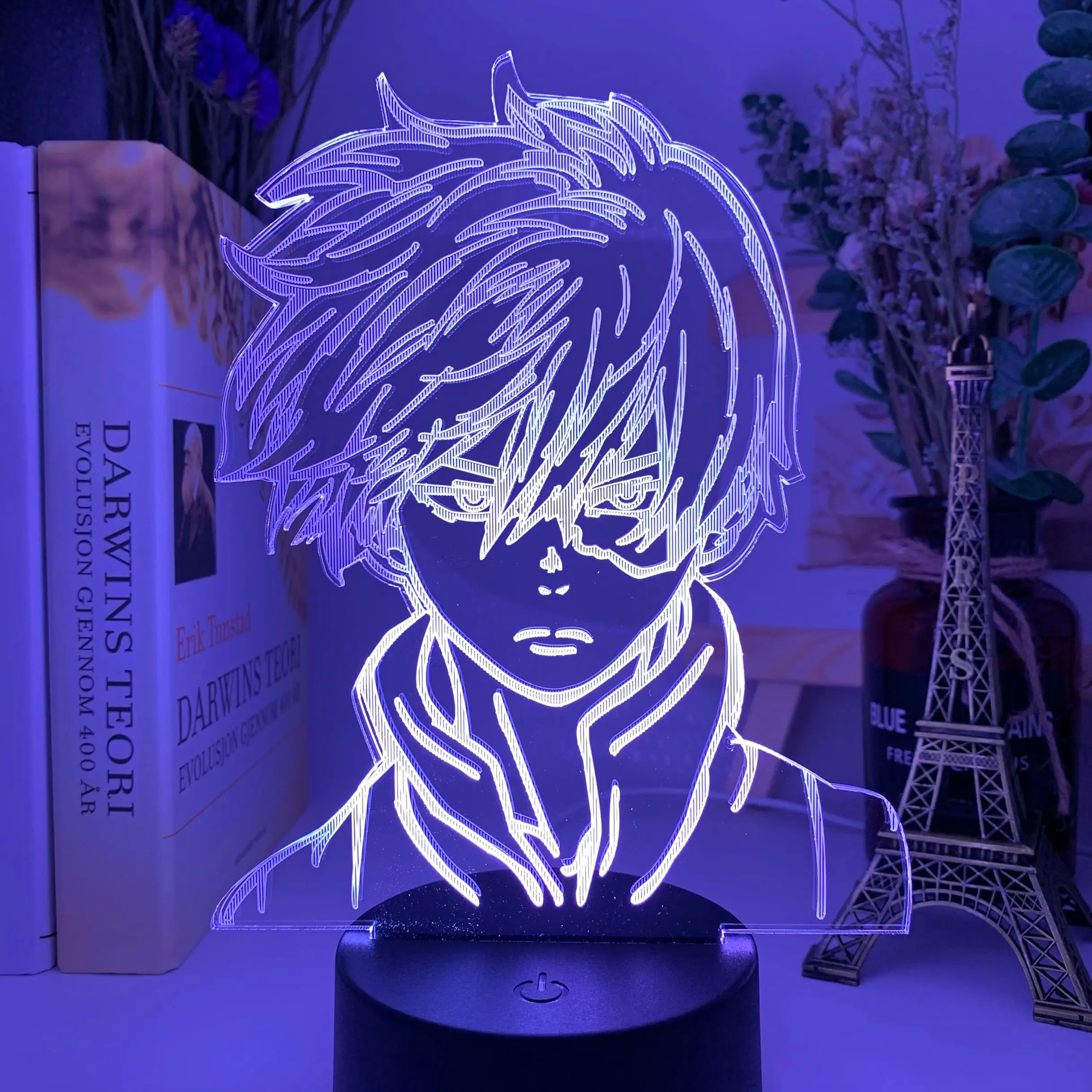 Home & Living Lamps Lighting MY HERO ACADEMIA Shoto Todoroki 3D led ...