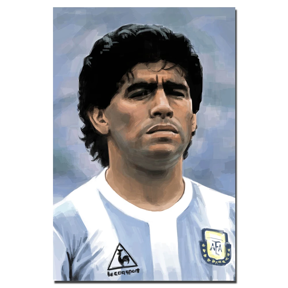 Diego Armando Maradona Kunstwerk Poster Leinwand Malerei Unframed Wand ...