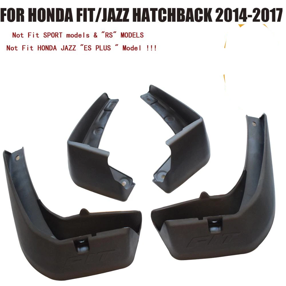 For-Honda-Fit-Jazz-2014-2015-2016-2017-Set-Molded-Mud-Flaps-Mudflaps ...