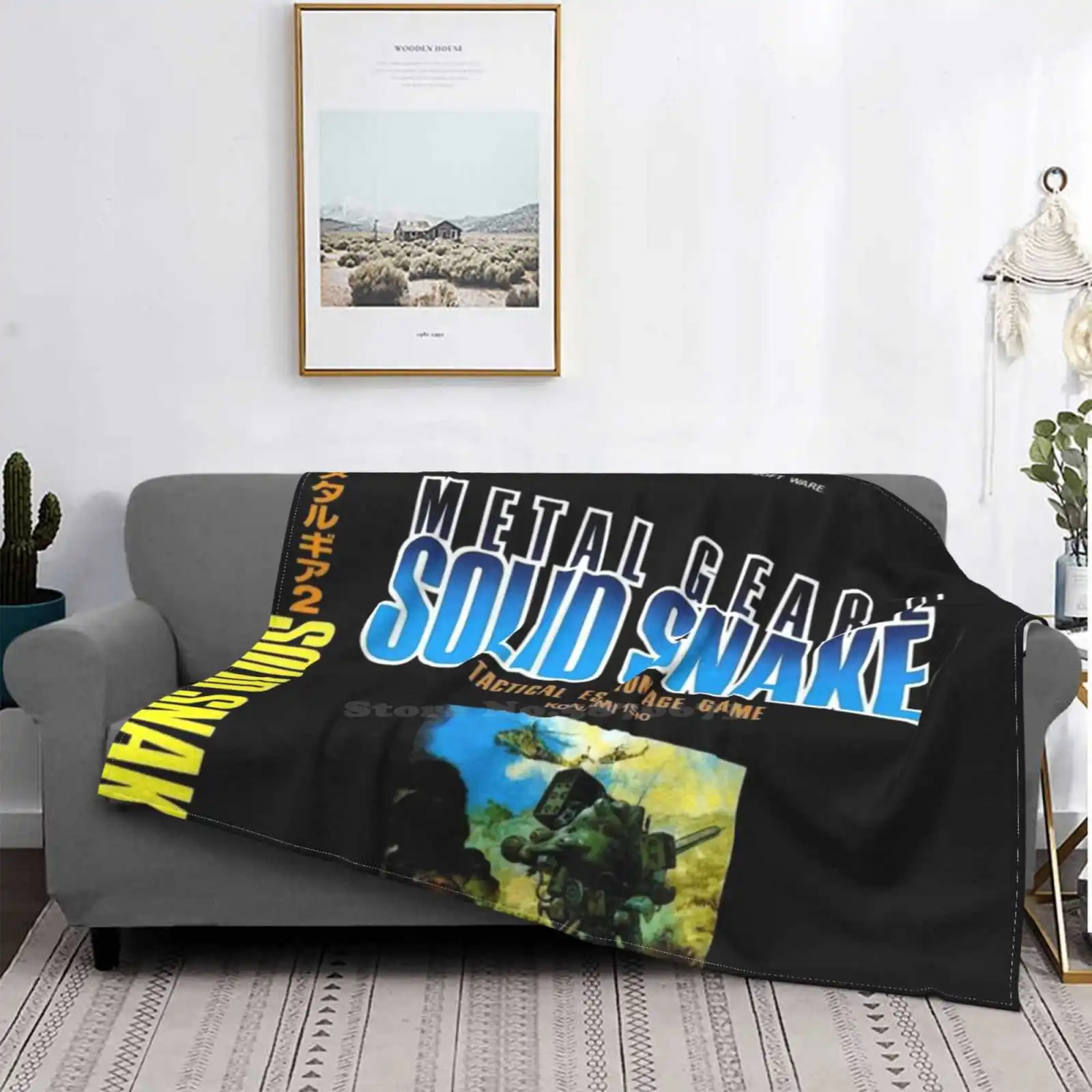 2-Solid-Snake-Trend-Style-Funny-Fashion-Soft-Throw-Blanket-Metal-Gear ...