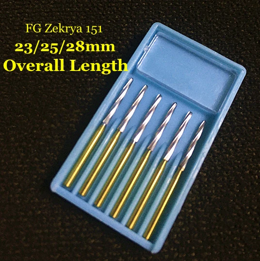 6pcs/pack Dental Tungsten carbide bur drills Zekrya tooth extraction FG ...