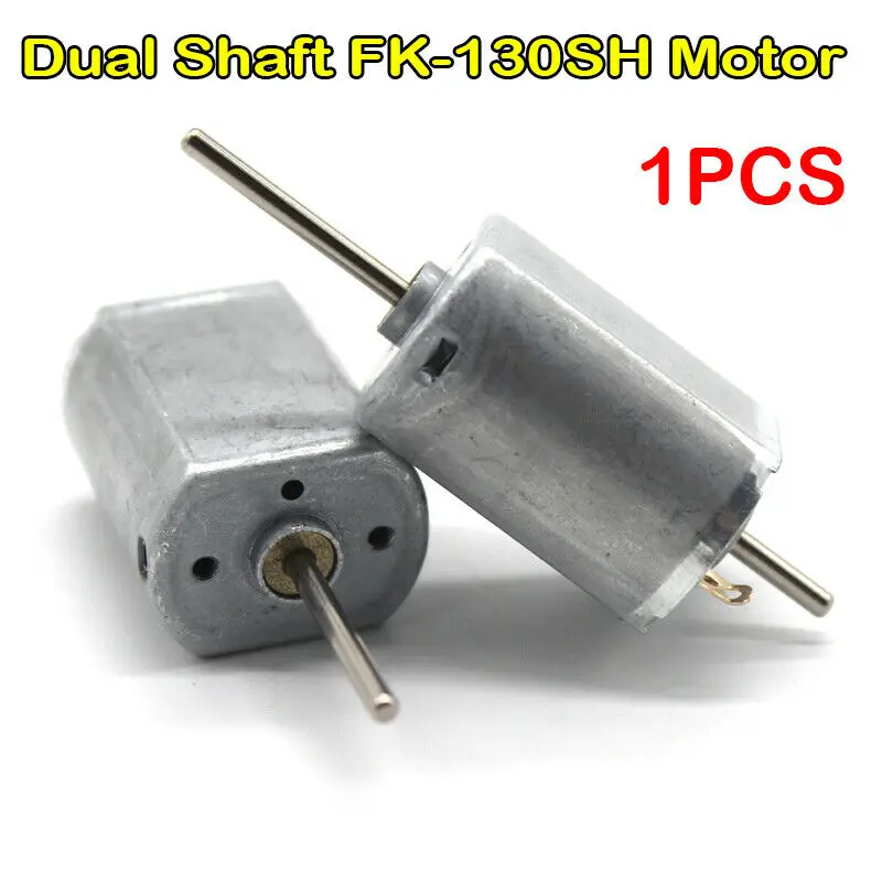 Dual Shaft Micro FK 130SH Motor DC 3V 6V 3.7V 4750RPM Iron Back Cover ...