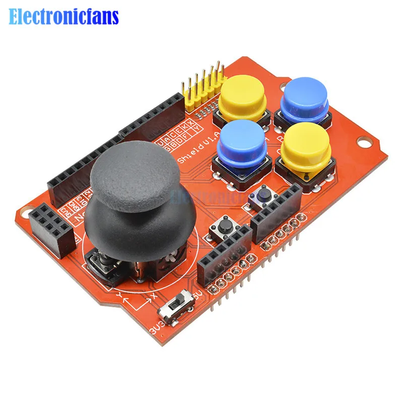 Joystick Shield Board I2C PS2 For Arduino Expansion Board Gaming ...
