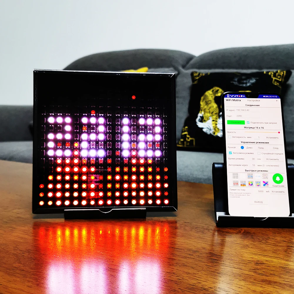 Elektronische Feuer 16x16 WS2812B LED Matrix RGB Biegsamen Digital ...