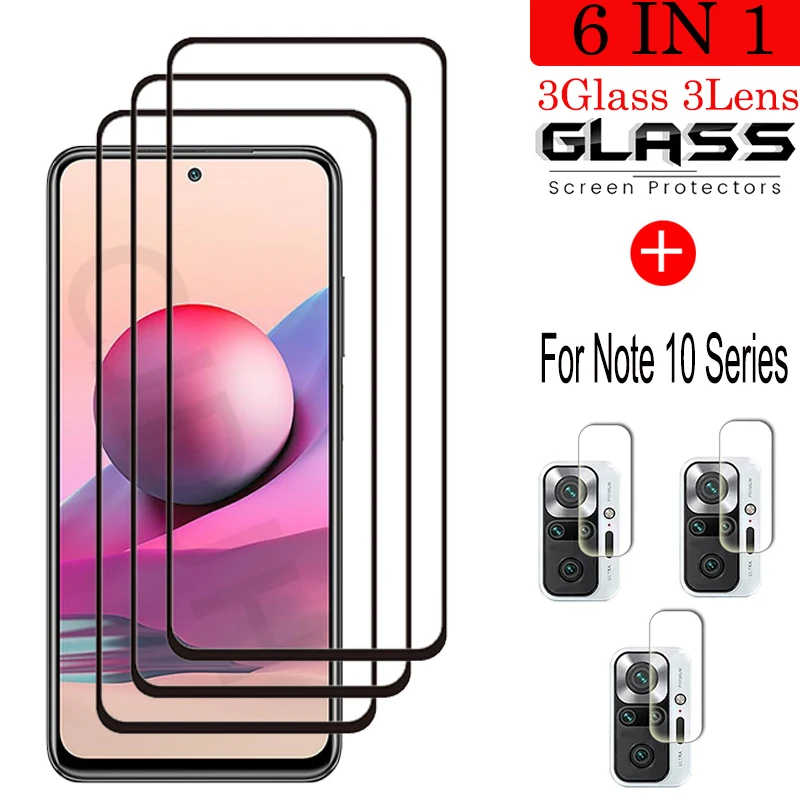 Tempered Glass For Xiaomi Redmi Note 10 Pro Max Screen Protector Glass ...