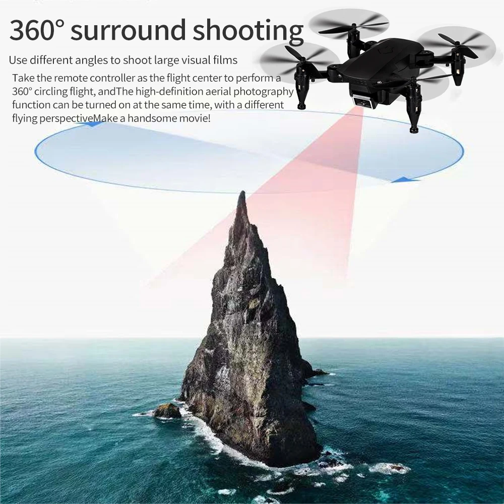 Gris sans caméra 1B-Mini Drone CS07 2.4G double caméra 4K HD, avion télécommandé, quadricoptère ...