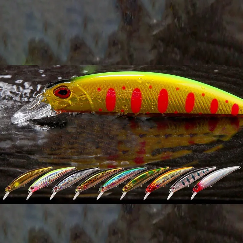 1 pieces Japanese Design Pesca Wobbling Fishing Lure 70mm 10g Sinking ...