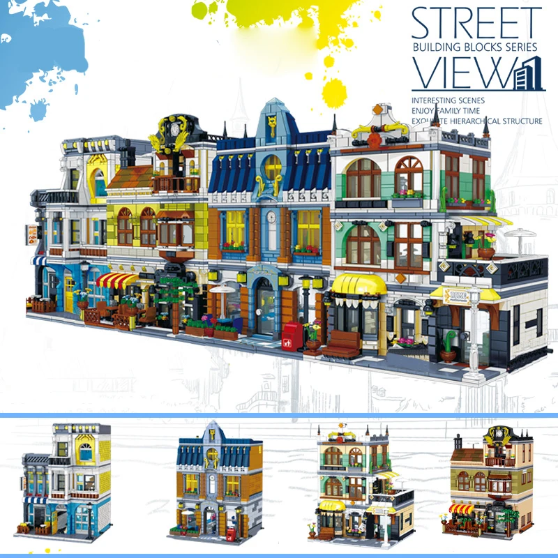 City Buildings Coffee Shop House Hotel Architecture Restaurant Store ...