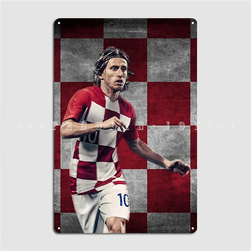 Luka Modric Croatia Design Metal Sign Wall Pub Garage Club Printing ...