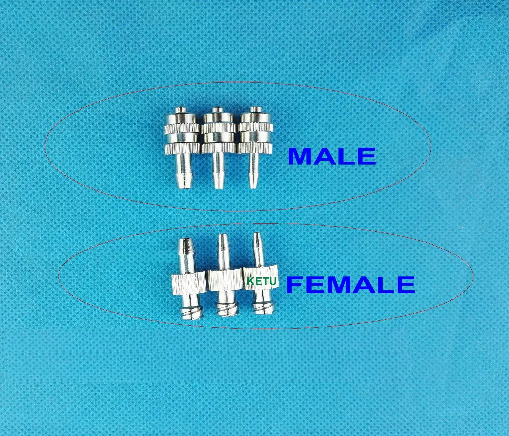 10pk Female Male Luer Syringe Fitting (metal) ,Luer Lock Fitting ...