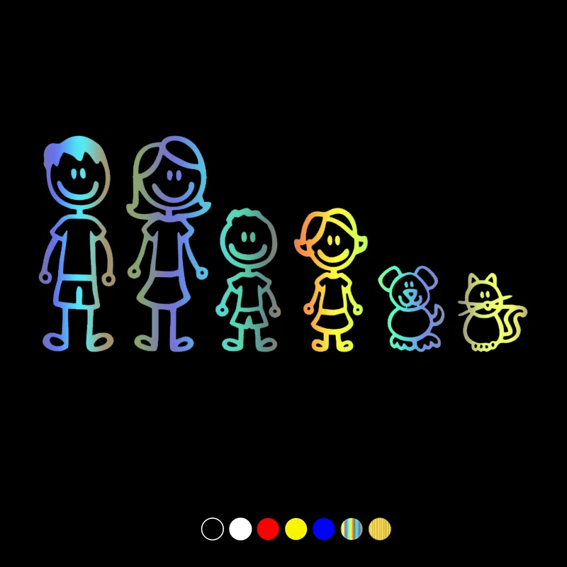 30190# Various Sizes family members car sticker vinyl car decal ...
