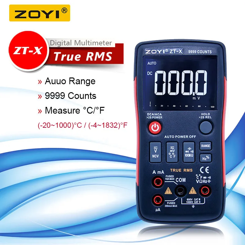 ZOYI ZT X Digital Multimeter true rms ac dc voltmeter auto range ...