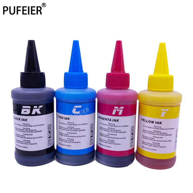 100ML-Black-Cyan-Mangenta-Yellow-PGI1400-Dye-Ink-Refill-For-Canon ...