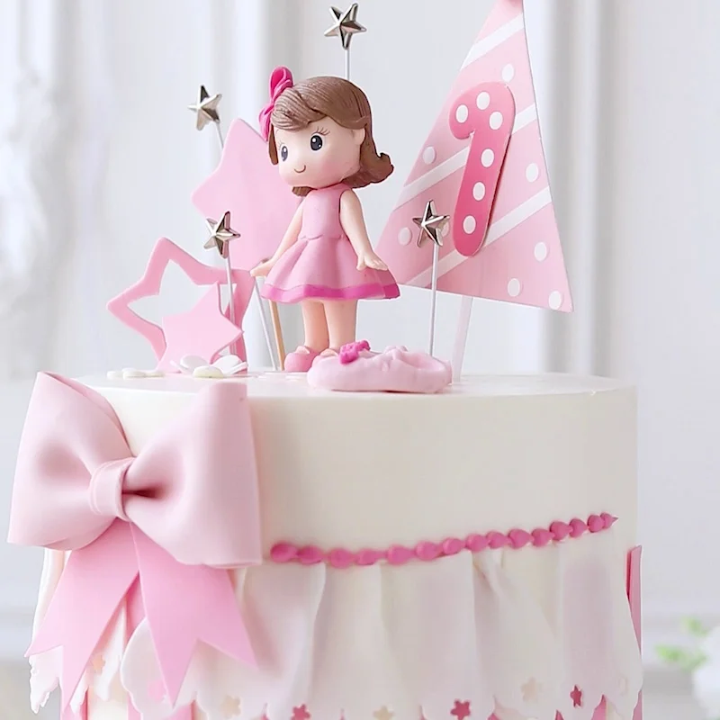 Children's Day Girls Cake Toppers Decorations Little Princess Decor ...