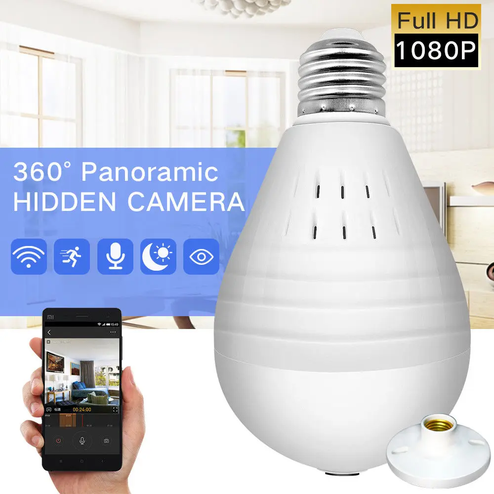 Security camera Wireless IP Camera Wifi 960P Panoramic FishEye Home ...