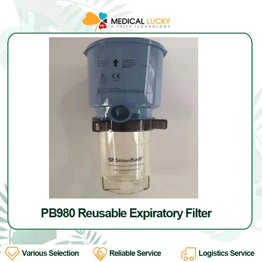 Reutilizável puritan bennett pb980 filtro expiratório com recipiente de ...