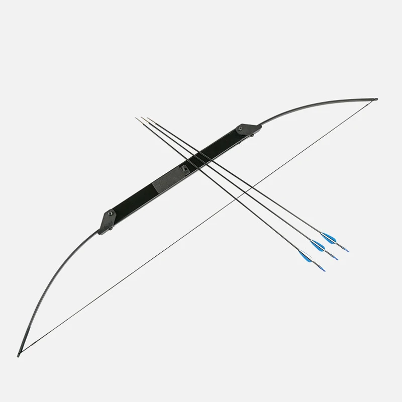 30-50 LBS Archery Metal Folding Bow Toy Straight Pull Recurve Bow ...