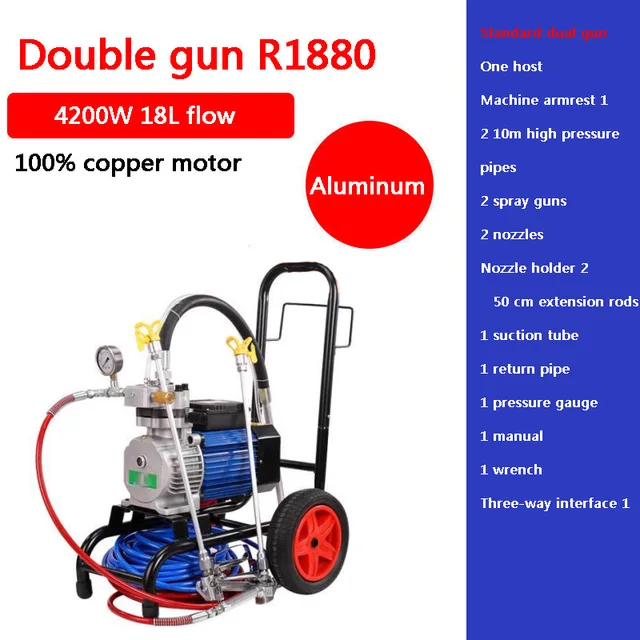 Paint Spraying Machine High Pressure Airless Spray Tools ...