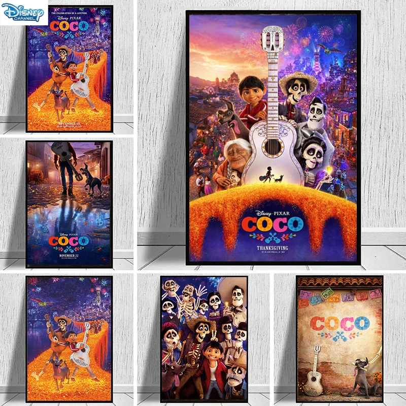 Disney Classic Movie Coco Canvas Painting Hd Print Movie Poster Wall ...