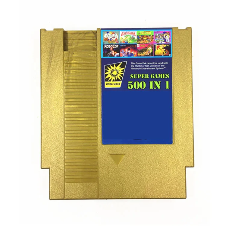 500 In 1 72 pins 8 bit Game card with game Contra1 2 3 6 7 8 Sansuu1 2 ...