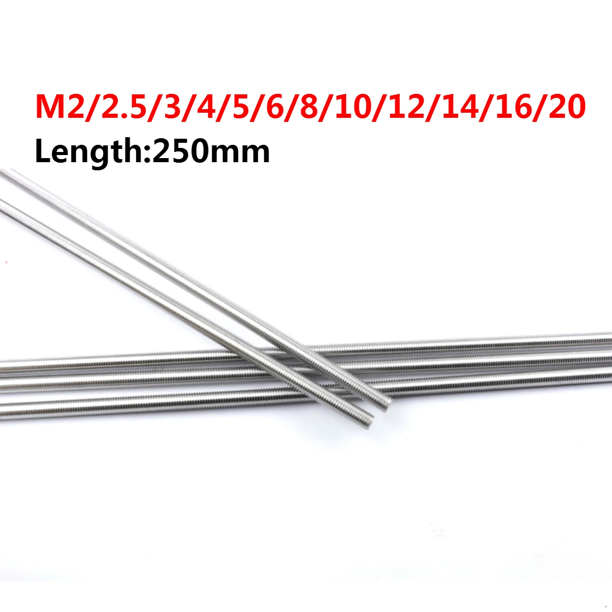 M3 M4 M5 M6 M8 M10 M12 M14 M16 M20 Threaded Rod Full-thread Bar Din975 ...