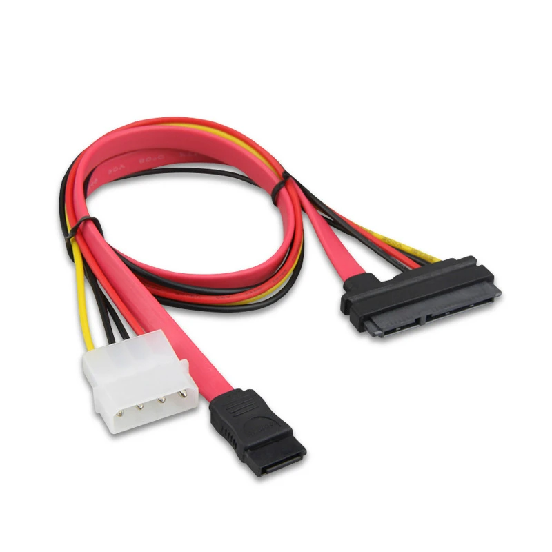 SATA-combination-15-pin-and-7-pin-30CM-50CM-data-cable-power-cord-4-pin ...
