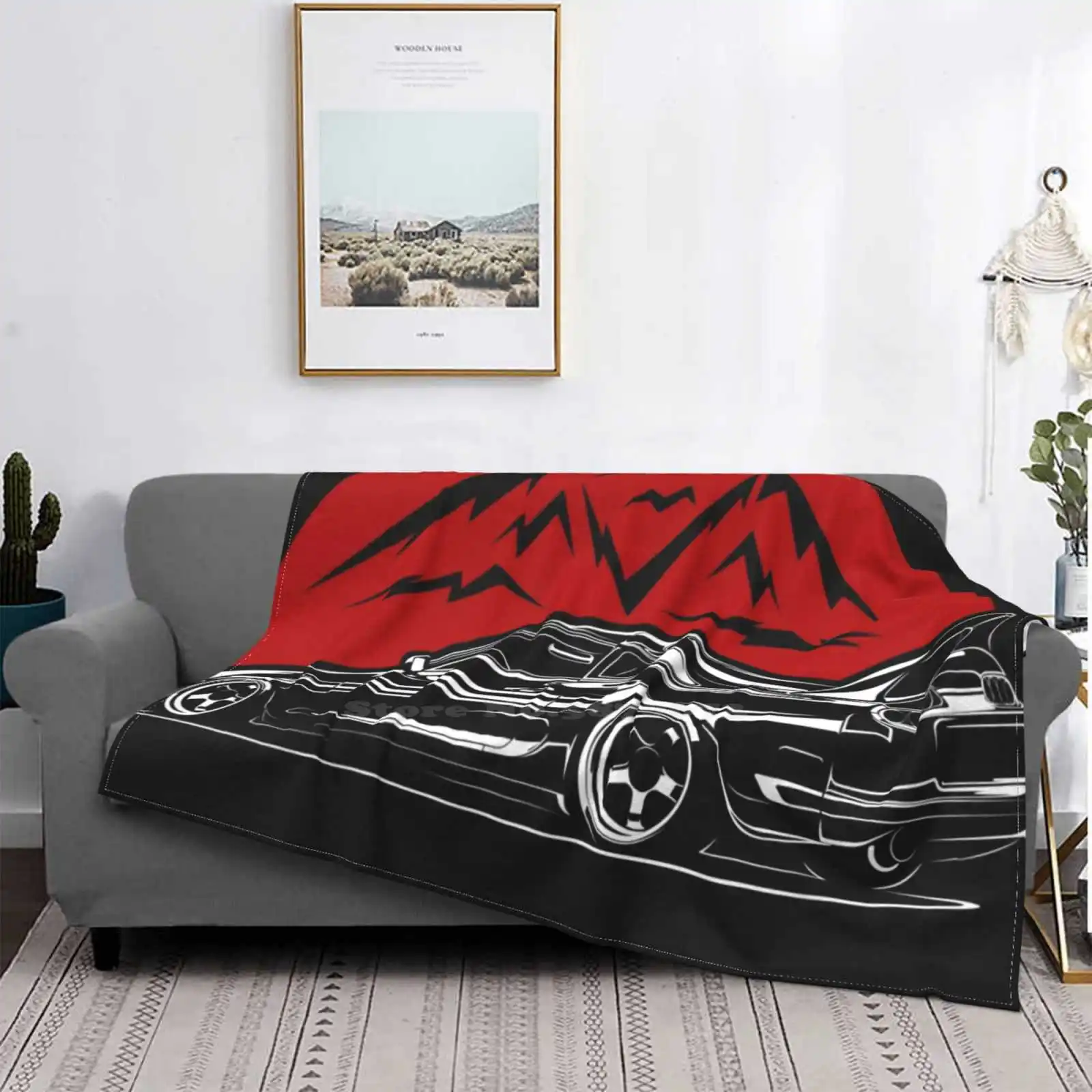 Jz-Powered-Trend-Style-Funny-Fashion-Soft-Throw-Blanket-Rwb-Skyline-Ssr ...