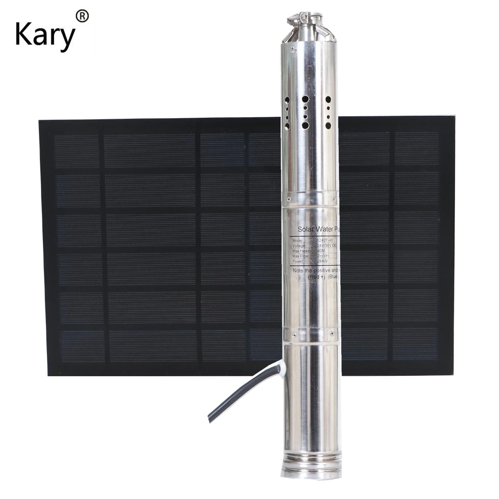 Kary 12v lift 30m 2000l/h 1inch outlet dc submersible solar swimming ...