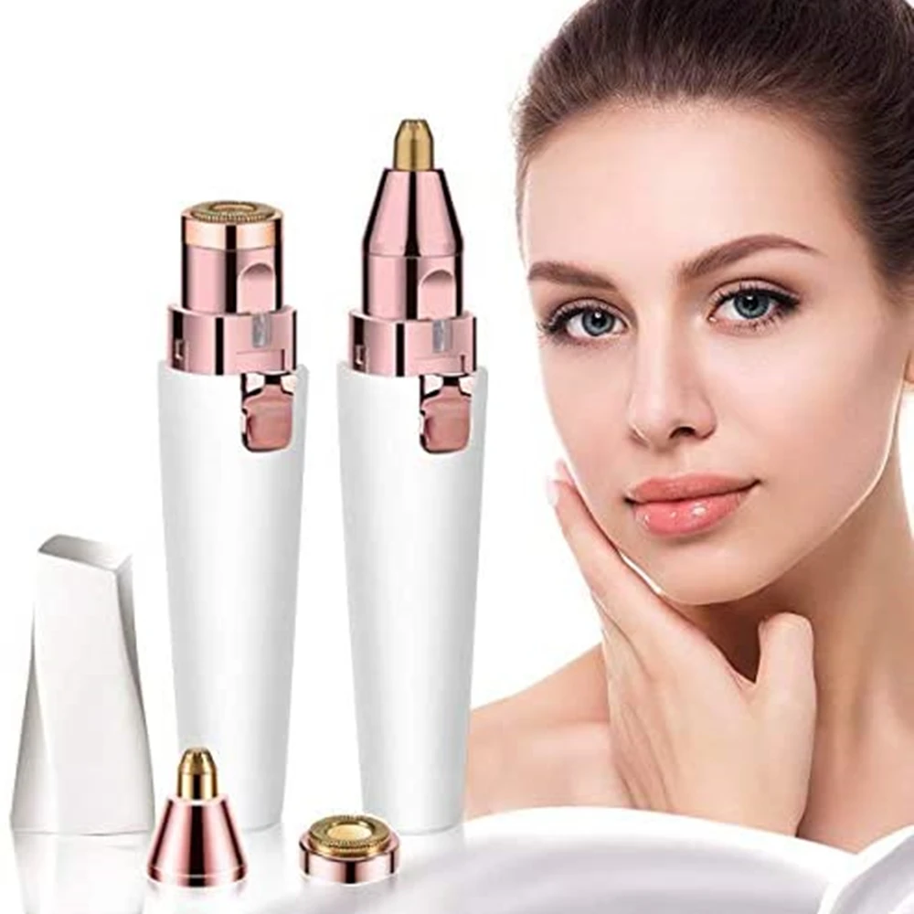Eyebrow Epilator Electric Eye Brow Trimmer Shaper 2 In 1 Rechargeable ...