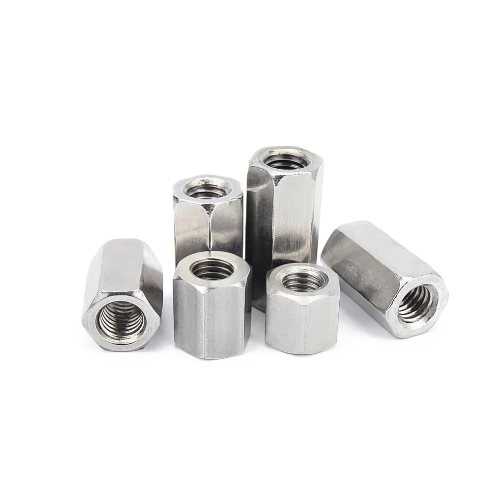 Tuerca-hexagonal-de-acero-inoxidable-DIN6334-conector-Tubular-de ...