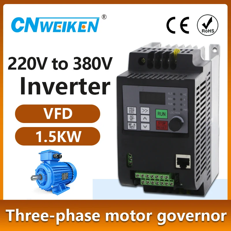 1.5kw-4kw Vsd 220v To 380v Spindle Inverters Vfd Ac Drive Frequency ...