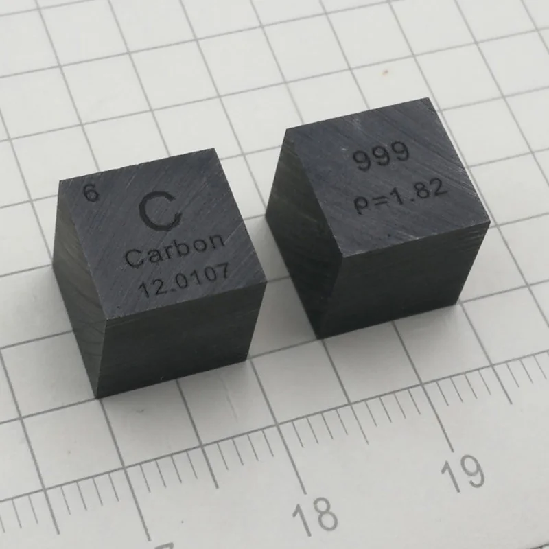1 Piece 10mmx10mm Periodic Table Of Elements Carbon Cube Tetrahedron C≥99.9% Weighs About 1.79g ...